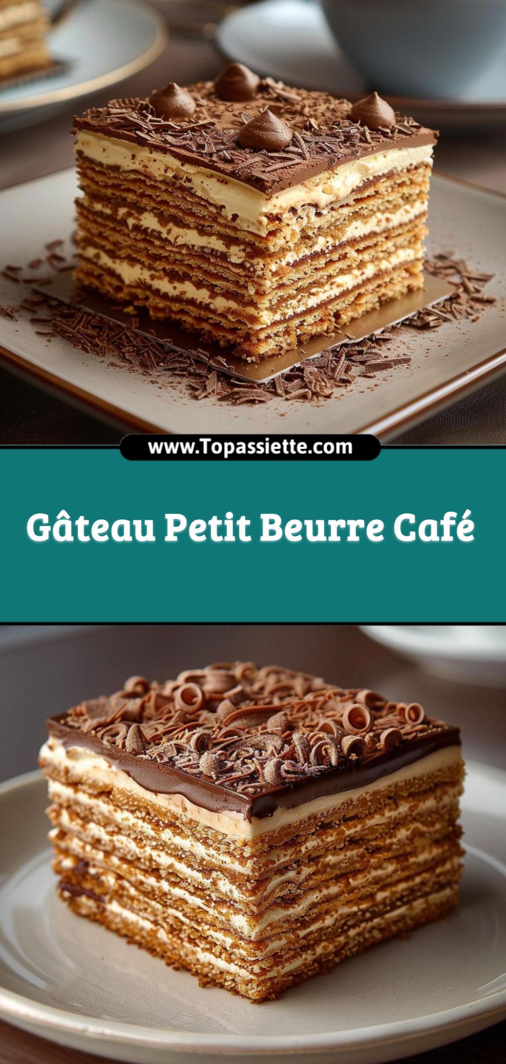 Gâteau Petit Beurre au café fondant et gourmand - TopAssiette.com